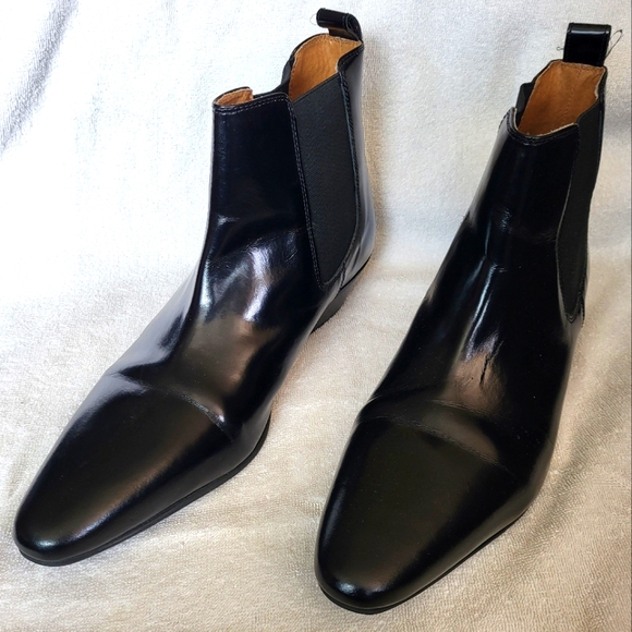 Topman | Shoes | Mens Topman Black Leather Chelsea Boots | Poshmark